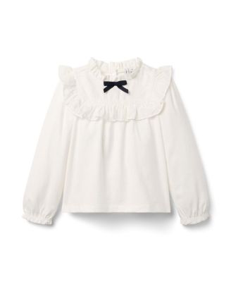 Click here for Janie and Jack Girls Ruffle Trim Top - Baby  Littl... prices