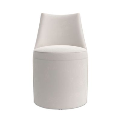 Click here for Caracole Barrel Roll Dining Chair  Ivory prices