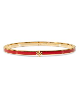 Click here for Tory Burch Kira Logo Color Inlay Bangle Bracelet i... prices