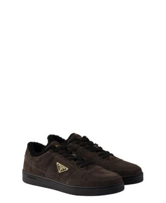 Click here for Prada Mens Downtown Suede Sneakers prices