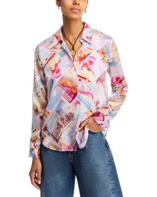 Click here for LAgence Tyler Printed Silk Blouse prices