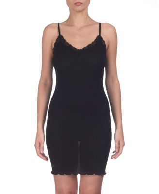 Click here for Oscalito Ribbed Wool & Silk V-Neck Chemise Nightgo... prices