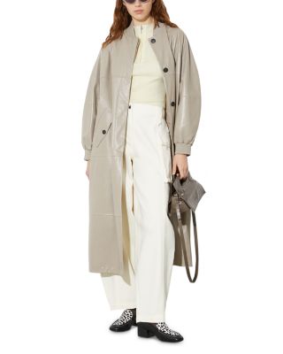 Click here for Mac & Co. Glossy Leather Duster Coat prices
