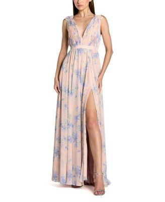 Click here for Mac Duggal Chiffon Plunge Neck Gown prices