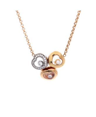 Click here for Pre-Owned Chopard Happy Diamonds Triple Heart Pend... prices