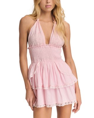 Click here for LoveShackFancy Deanna Cotton Halter Dress prices