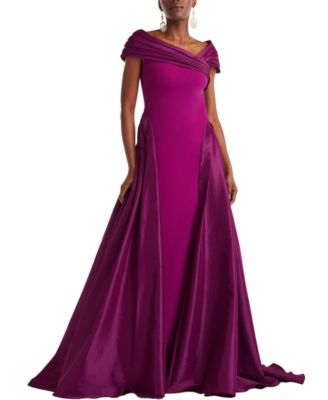 Click here for Tadashi Shoji Blanka Draped Contrast Taffeta Ball... prices