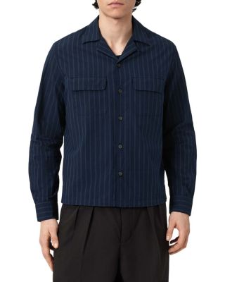 Click here for Allsaints Stanley Boxy Fit Long Sleeve Camp Shirt prices