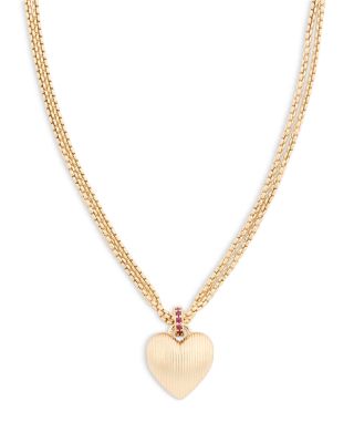 Click here for Roxanne Assoulin Mini Florentine Heart Pendant Nec... prices