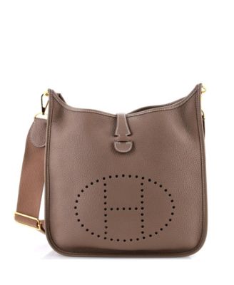 Click here for Pre-Owned HERMES Pm Evelyne Bag Gen Iii Clemence prices