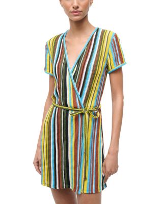 Click here for Staud Spritz Wrap Dress Swim Cover-Up prices