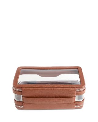 Click here for Royce New York Leather Cosmetic Bag with Clear Pvc... prices