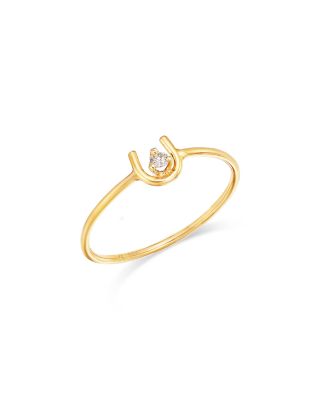 Click here for Zoe Chicco 14K Yellow Gold Prong Diamonds Horsesho... prices