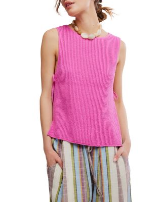 Click here for Free People Lizzie Side Tie Sweater Top prices