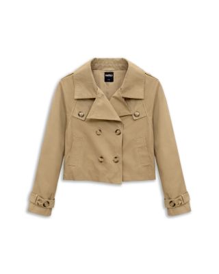 Click here for KatieJnyc Girls Tween Vance Cropped Trench Jacket... prices