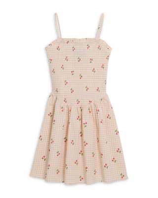 Click here for Aqua Girls Gingham Cherry Dress  Big Kid - Exclusi... prices