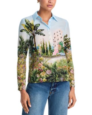 Click here for Alice and Oliva Willa Silk Shirt prices