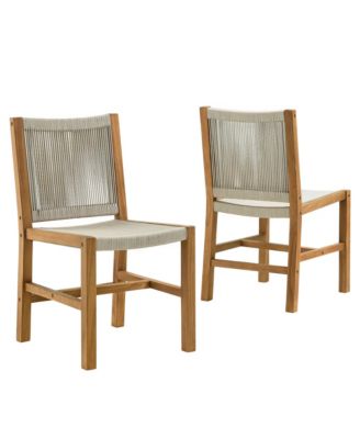 Click here for Modway Vienna Outdoor Patio Teak and Rope Armless... prices