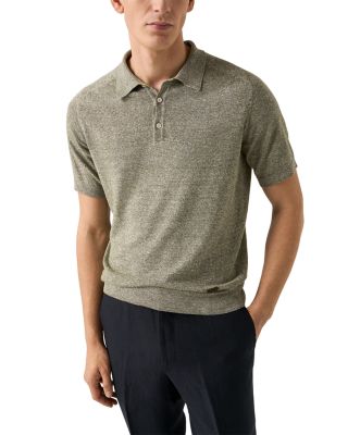 Click here for Eton Linen Blend Knit Polo Shirt prices