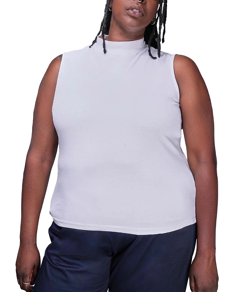 Click here for Wildfang Plus The Everyday Mock Neck Tank Top prices