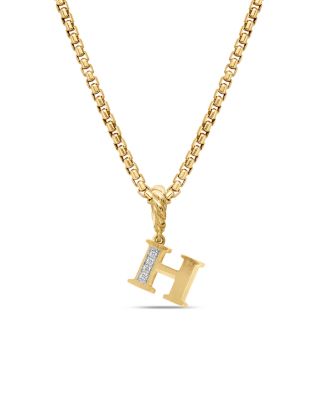 Click here for David Yurman 18K Gold Amulets Diamond Pave Initial... prices