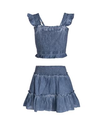 Click here for Change of Scenery Girls Kayla Smocked Top and Skir... prices