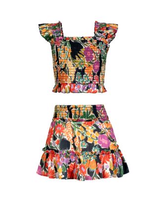 Click here for Change of Scenery Girls Kayla Smocked Top and Skir... prices