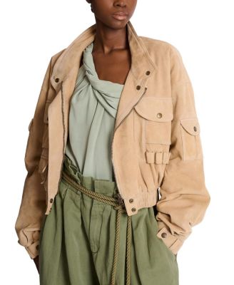 Click here for Balmain Suede Bomber Jacket prices