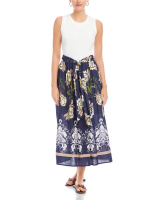 Click here for Fifteen Twenty Seline Contrast Midi Dress prices