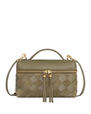 Click here for Rebecca Minkoff Frankie Small Woven Leather Train... prices