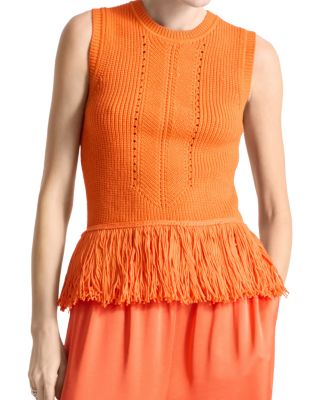 Click here for Saint Art Collins Fringe Knit Top prices