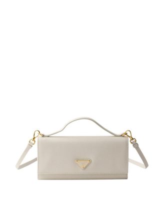 Click here for Prada Saffiano Leather Wallet With Shoulder Strap prices