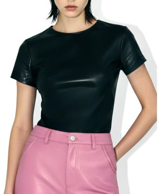 Click here for As by Df Brando Stretch Leather Tee prices