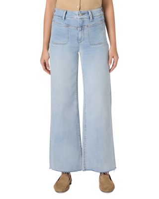 Click here for Paige Petite Anessa High Rise Wide Jeans in La Bel... prices