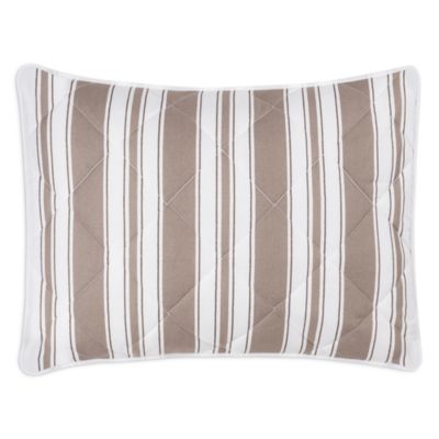 Click here for Matouk Elio Striped Quilted Boudoir Sham prices