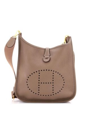 Click here for Pre-Owned HERMES Pm Evelyne Bag Gen Iii Clemence prices