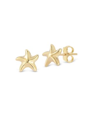 Click here for Moon & Meadow Starfish Stud Earrings in 14K Yellow... prices