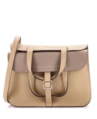 Click here for Pre-Owned HERMES 25 Halzan Bag Verso Clemence prices