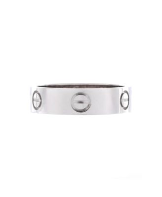 Click here for Pre-Owned Cartier Love Band Ring 18K White Gold prices