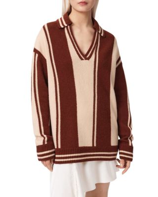 Click here for Allsaints Tay Collared Sweater prices