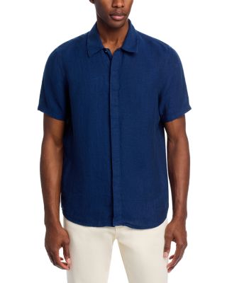 Click here for Michael Kors Classic Linen Point Collar Shirt prices