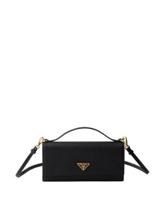 Click here for Prada Saffiano Leather Wallet With Shoulder Strap prices