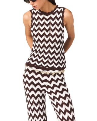 Click here for Maje Zig Zag Crochet Top prices