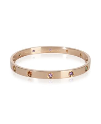 Click here for Pre-Owned Cartier Rainbow Gemstone Love 18k Rose G... prices