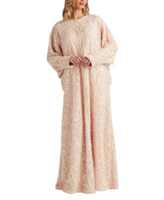 Click here for Tadashi Shoji Sonnie Sequin Lace Caftan Gown prices