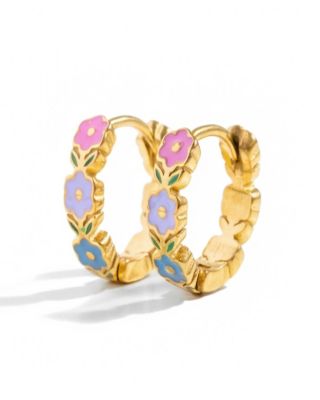Click here for Pip Pop Girls Flower Hoop Earring prices