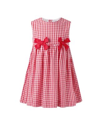 Click here for Rachel Riley Girls Gingham Bow Dress - Little Kid... prices