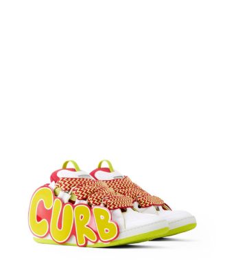 Click here for Lanvin Unisex Curb Patch Sneakers in Leather prices