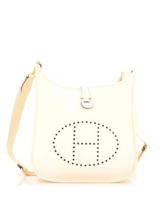 Click here for Pre-Owned HERMES Pm Evelyne Bag Gen Iii Clemence prices