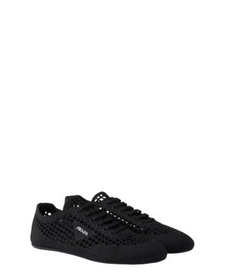 Click here for Prada Womens Collapse Crochet Laced Sneakers prices